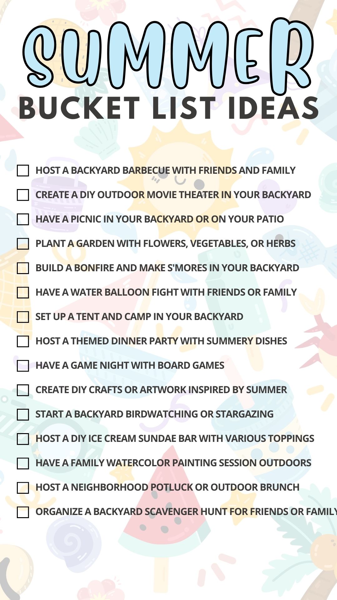 Printable Bucket List Ideas - Printables Hub