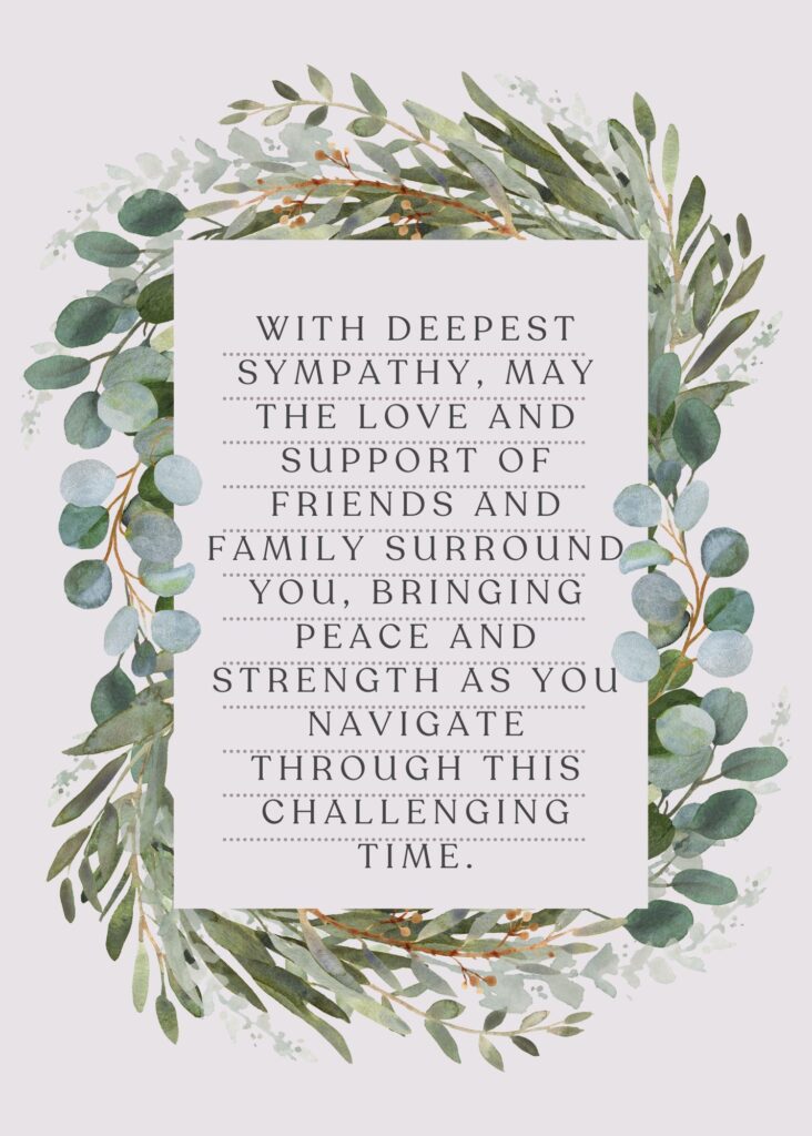 Printable Sympathy Messages Cards - Printables Hub