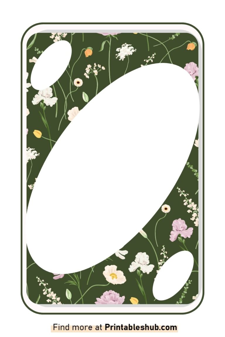 Free Printable Blank UNO Cards Template [PDF] - Printables Hub