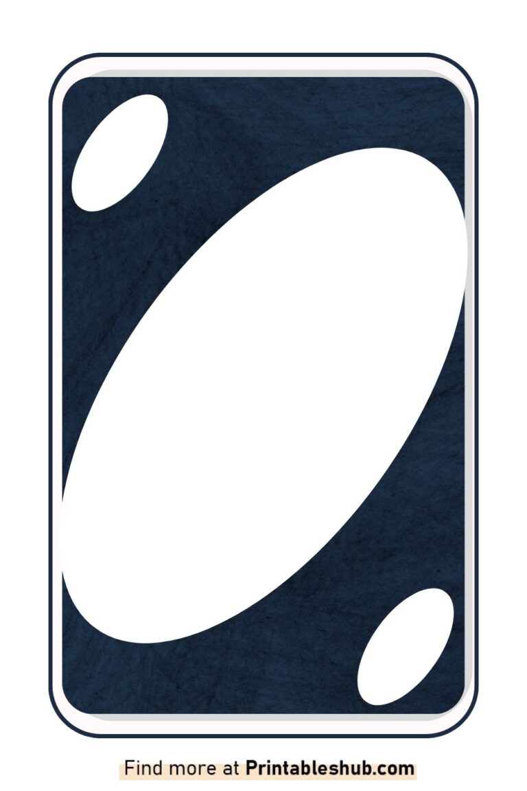 Free Printable Blank UNO Cards Template [PDF] - Printables Hub