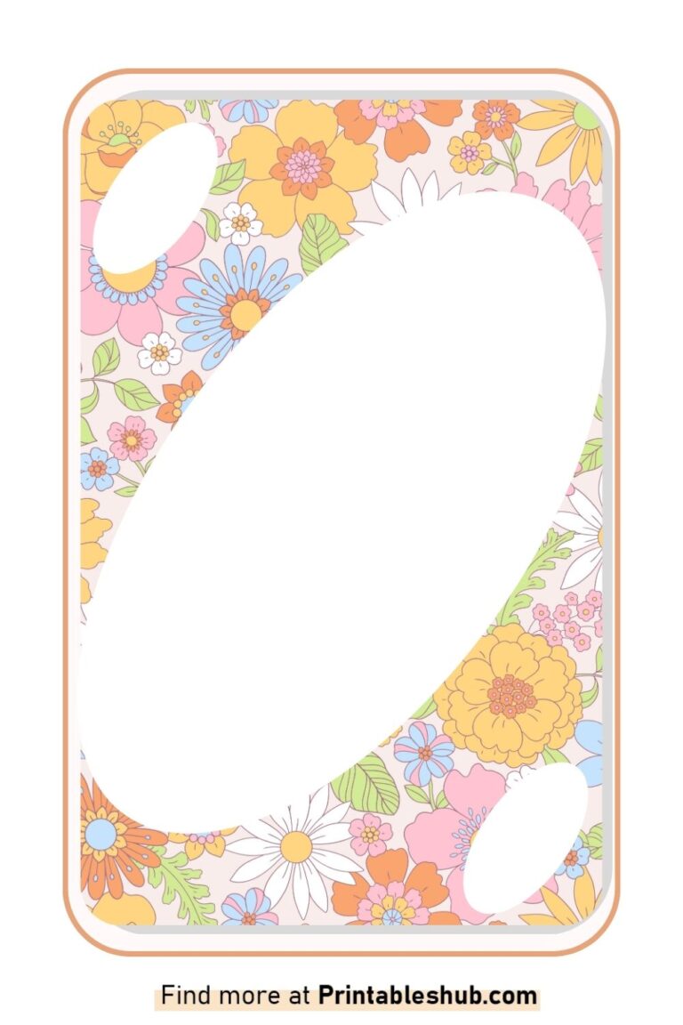 Free Printable Blank UNO Cards Template [PDF] - Printables Hub