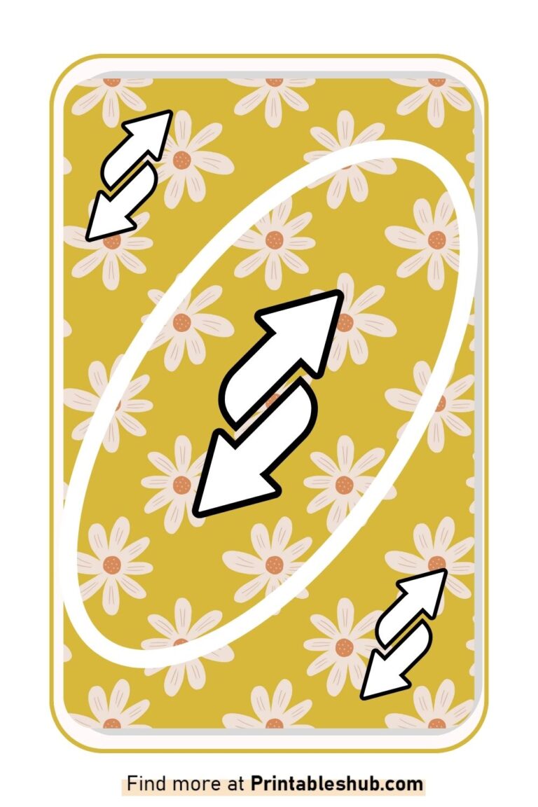 Free Printable UNO Reverse Cards With Blank Template [PDF Included ...