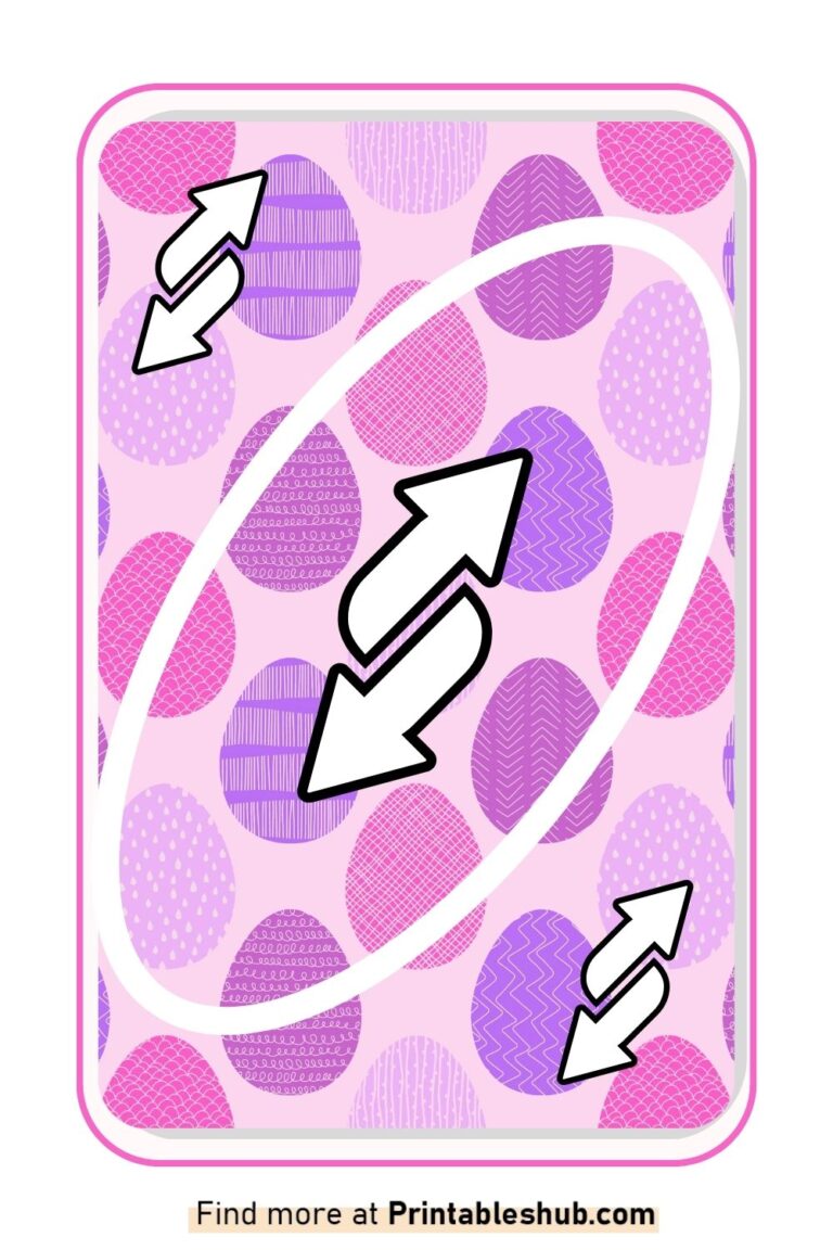 Free Printable UNO Reverse Cards With Blank Template [PDF Included ...