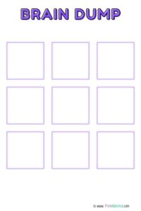 Printable Brain Dump Templates [PDF Included] - Printables Hub
