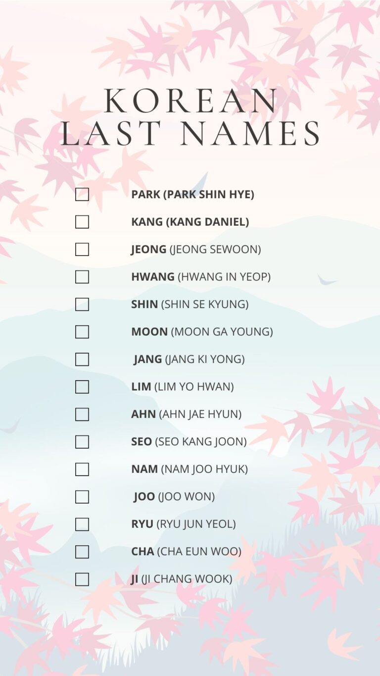 Printable List Of Unique Last Names [PDF Included] - Printables Hub