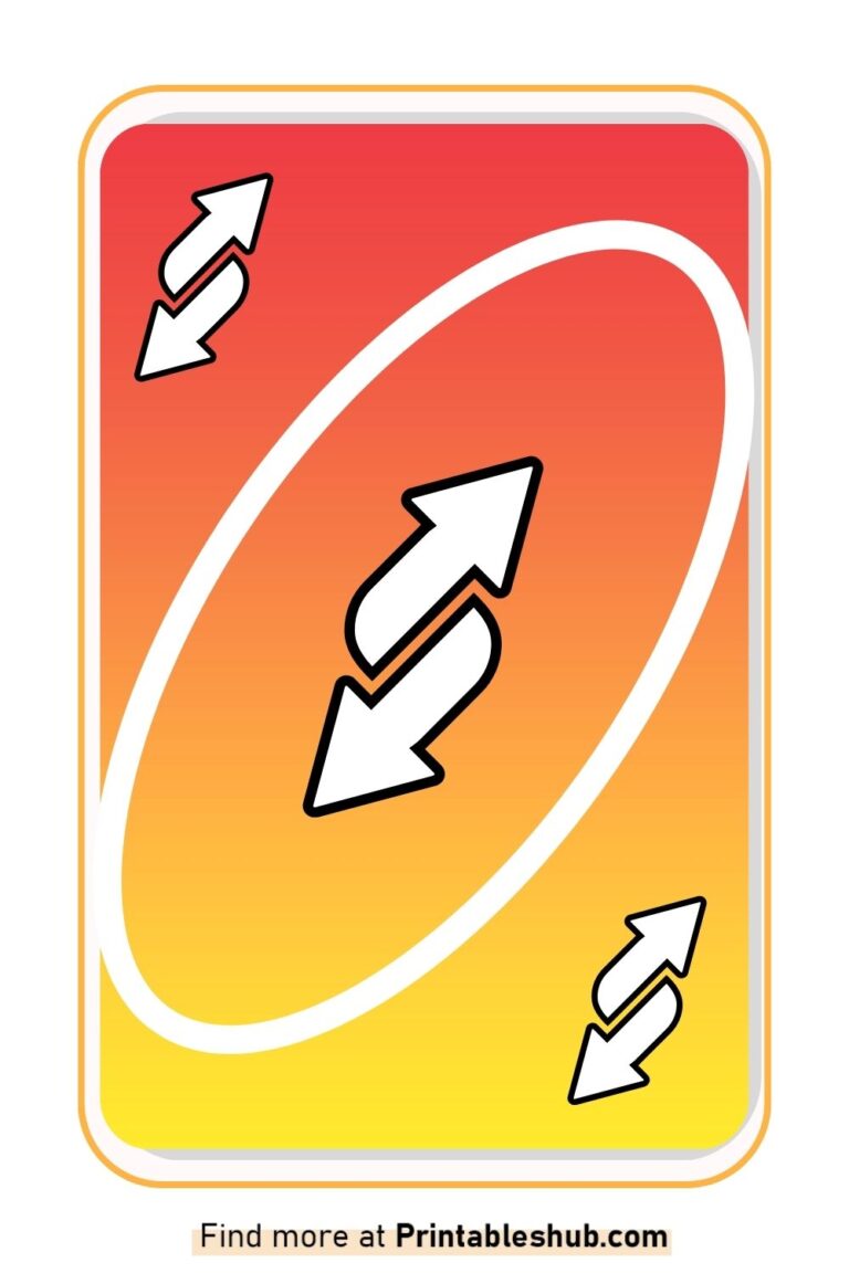 Free Printable UNO Reverse Cards With Blank Template [PDF Included ...