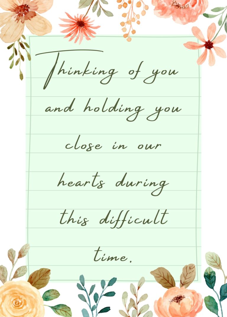 Printable Sympathy Messages Cards - Printables Hub