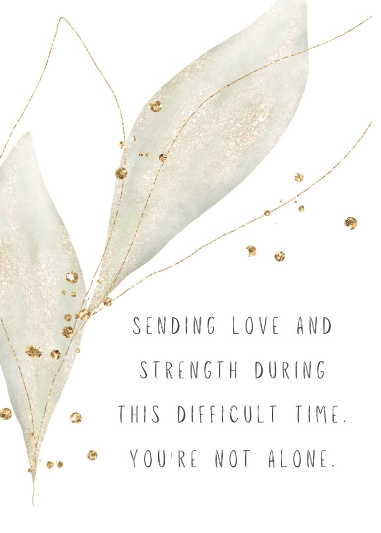 Printable Sympathy Messages Cards - Printables Hub