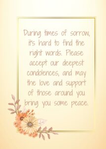 Printable Sympathy Messages Cards - Printables Hub