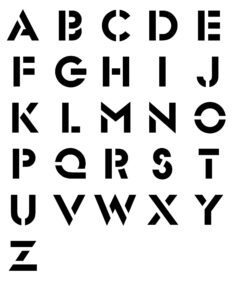 Free Printable 1 Inch Letter Stencil Sheets [PDF Included] - Printables Hub