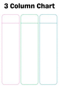 Free Printable 3-Column Chart Templates [PDF Included] - Printables Hub