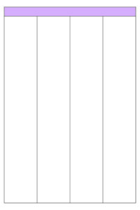 Printable Blank 4 Column Chart Templates [PDF Included] - Printables Hub