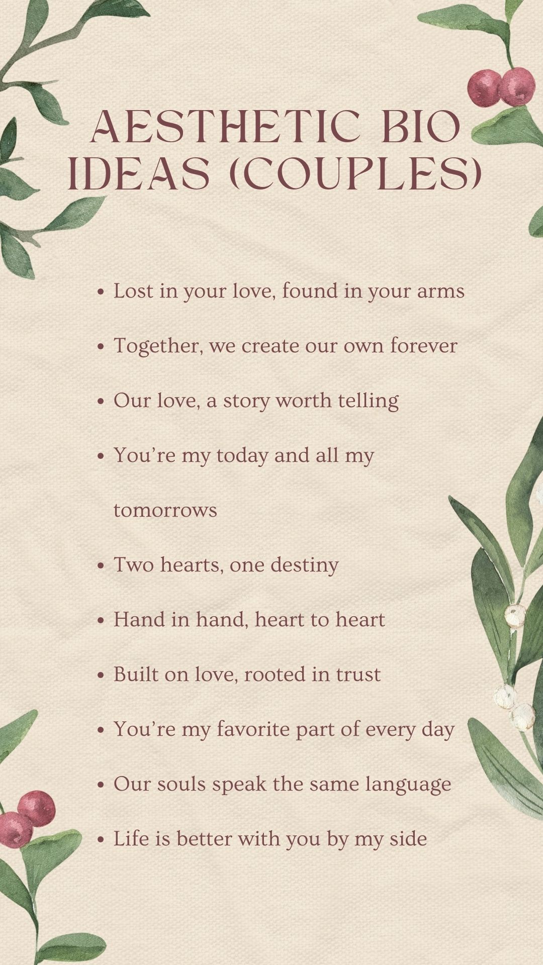 Printable List Of Aesthetic Bio Ideas [PDF Included] - Printables Hub