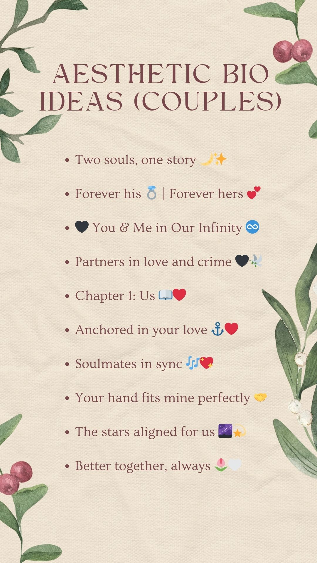 Printable List Of Aesthetic Bio Ideas [PDF Included] - Printables Hub