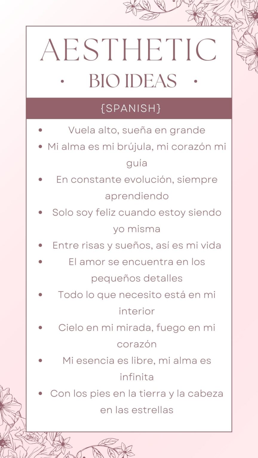 Printable List Of Aesthetic Bio Ideas [PDF Included] - Printables Hub