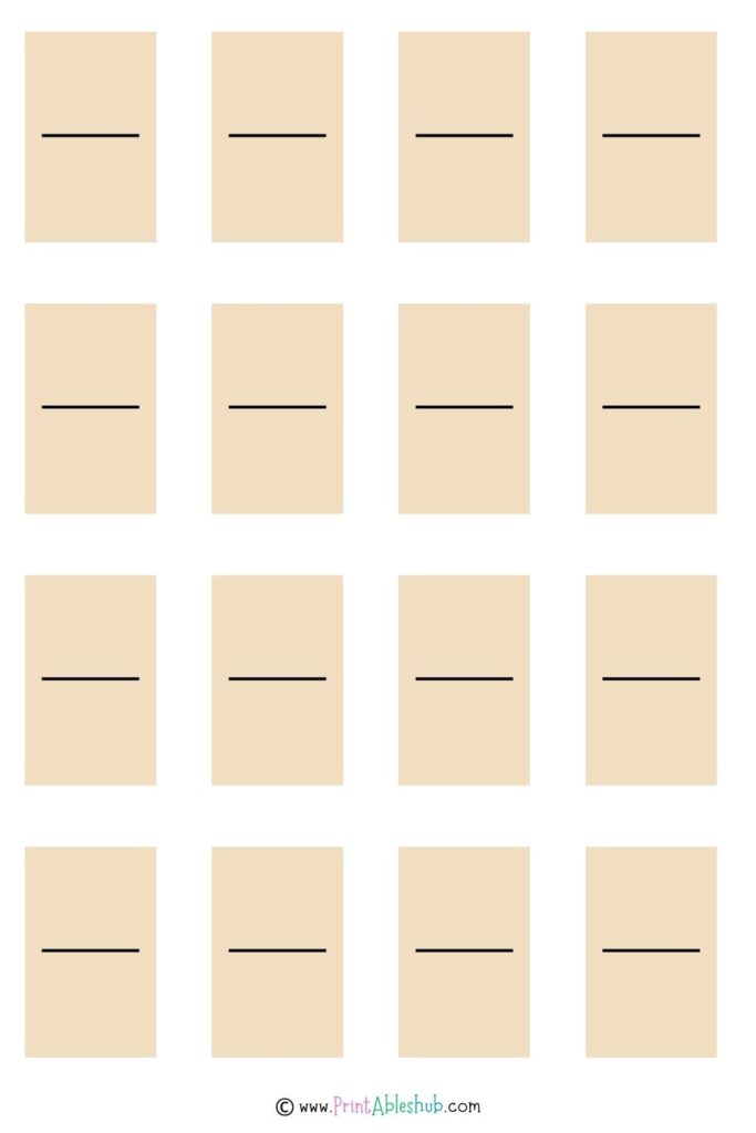 Printable Blank Domino Templates [PDF Included] - Printables Hub