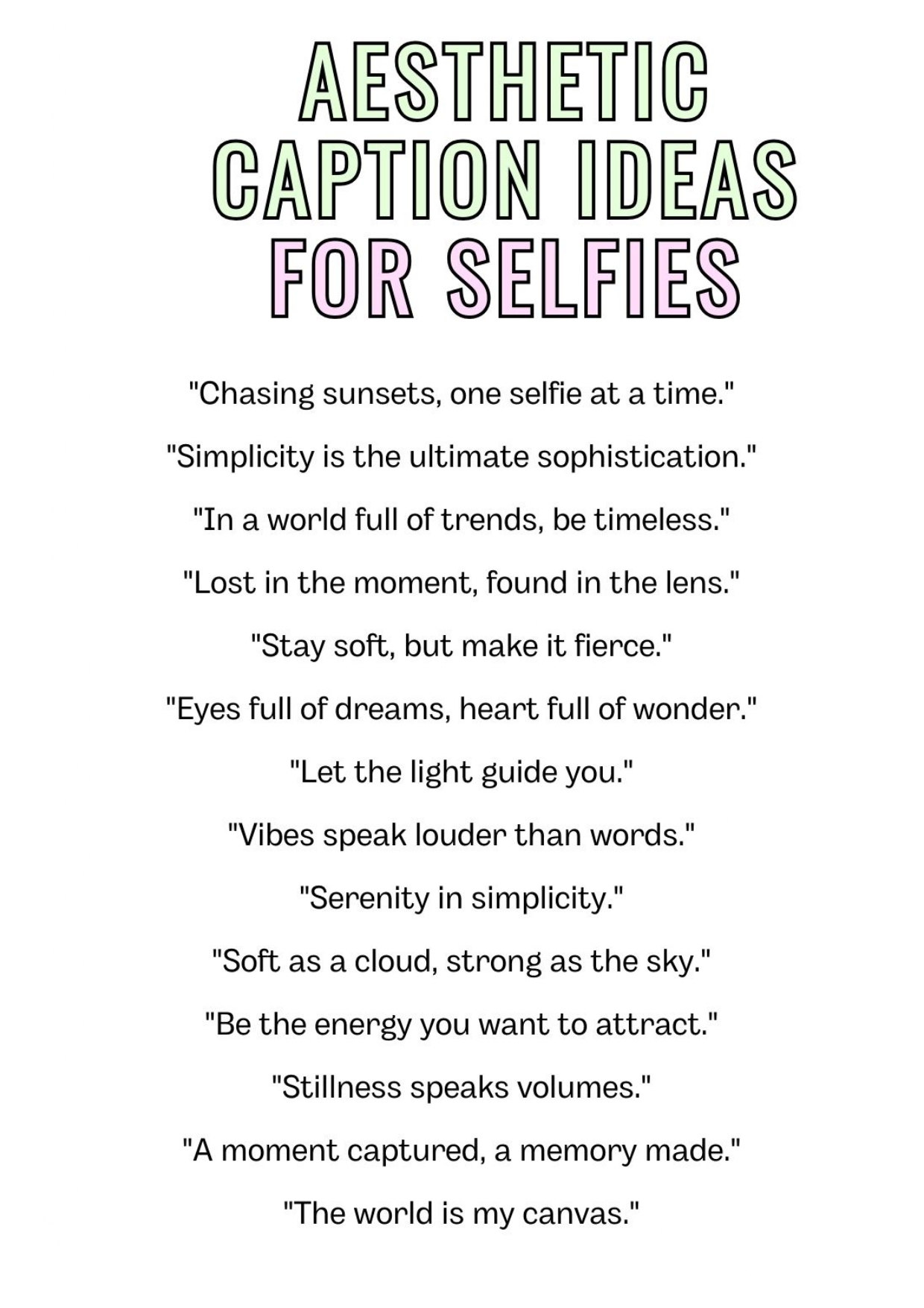 Printable List Of Instagram Caption Ideas - Printables Hub