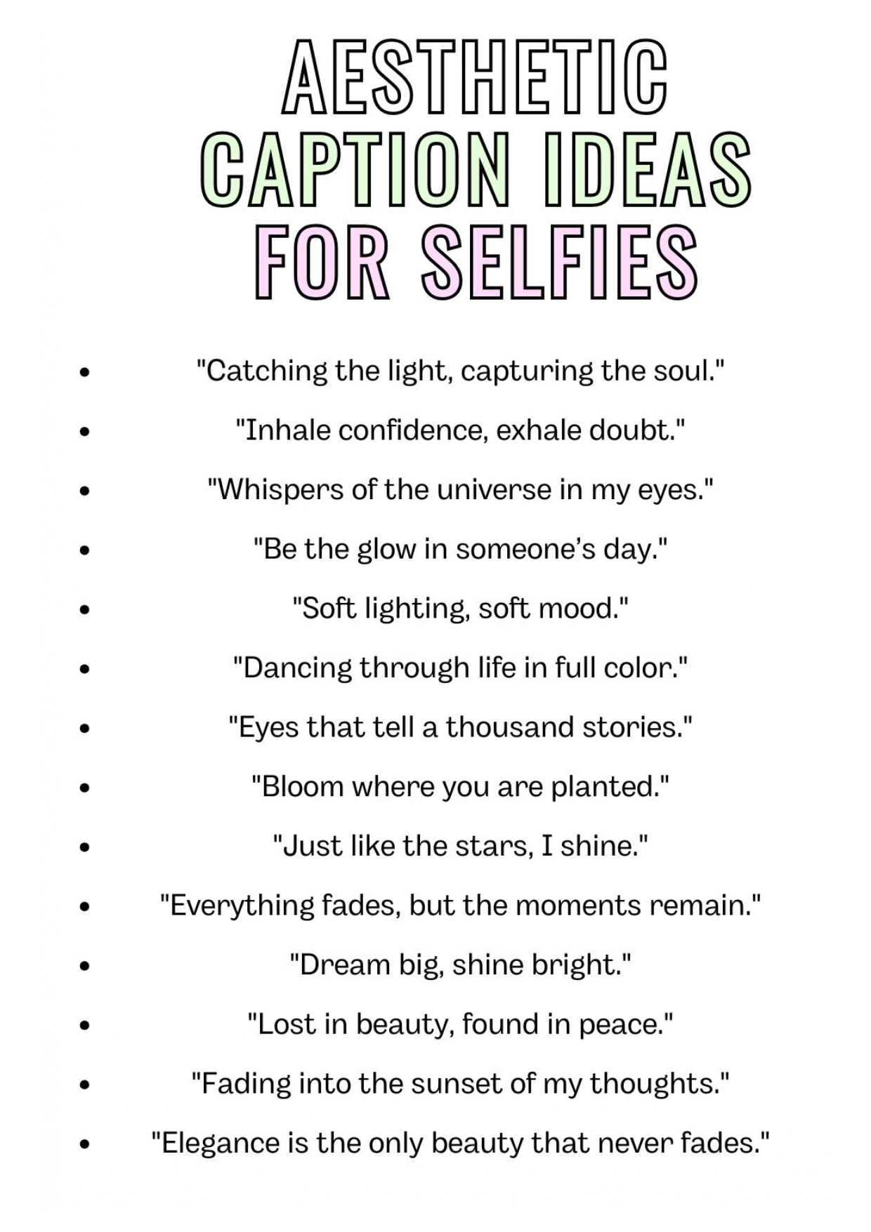 Printable List Of Instagram Caption Ideas - Printables Hub