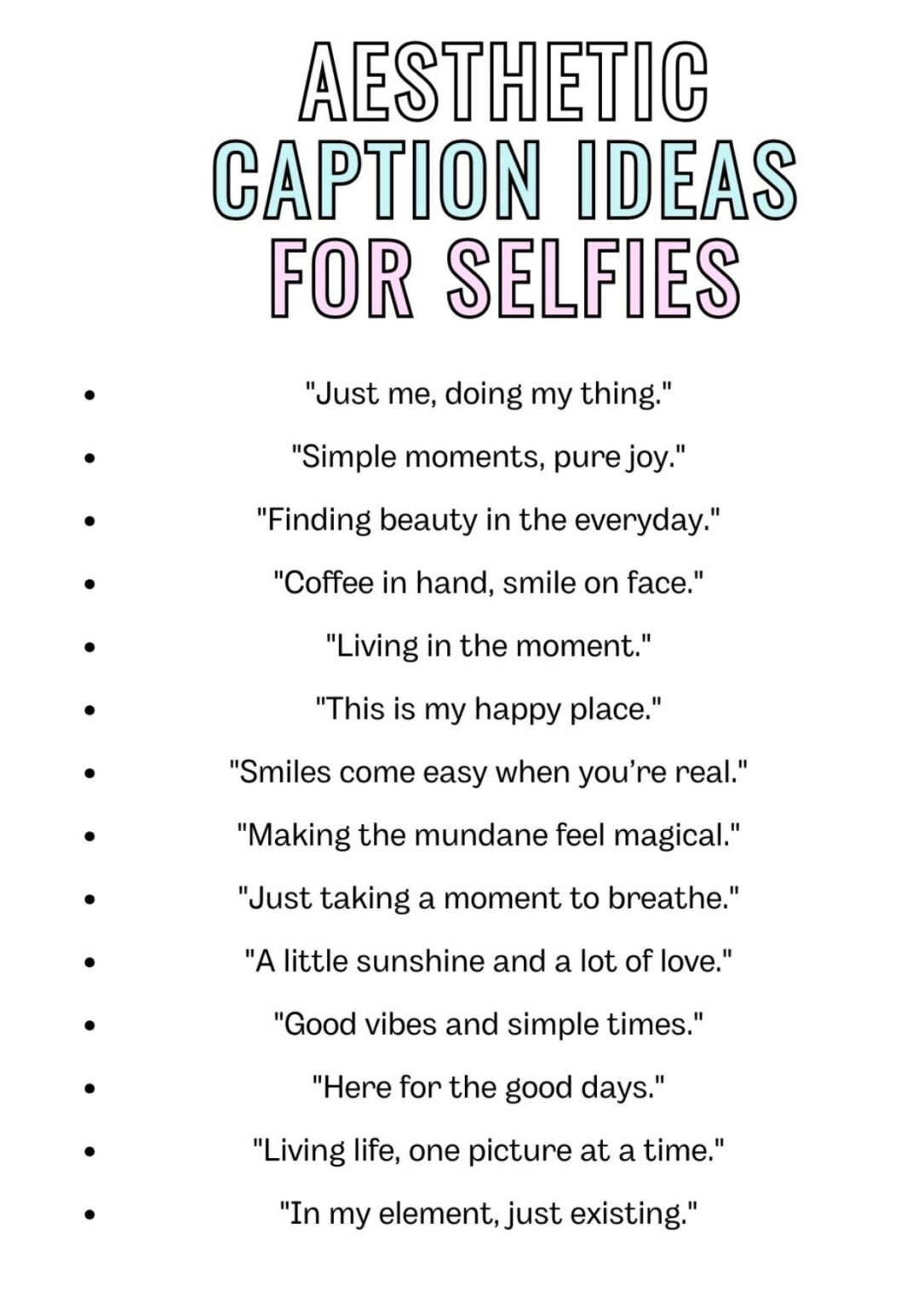 Printable List Of Instagram Caption Ideas - Printables Hub