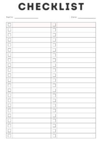 Printable Blank Checklist Templates [PDF] - Printables Hub
