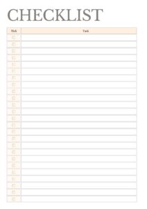 Printable Blank Checklist Templates [PDF] - Printables Hub