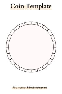Free Printable Blank Coin Templates [PDF Included] - Printables Hub