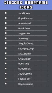 Free Printable List Of Awesome DISCORD Username Ideas - Printables Hub