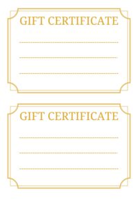 Free Printable Blank Gift Certificate Templates [PDF Included ...