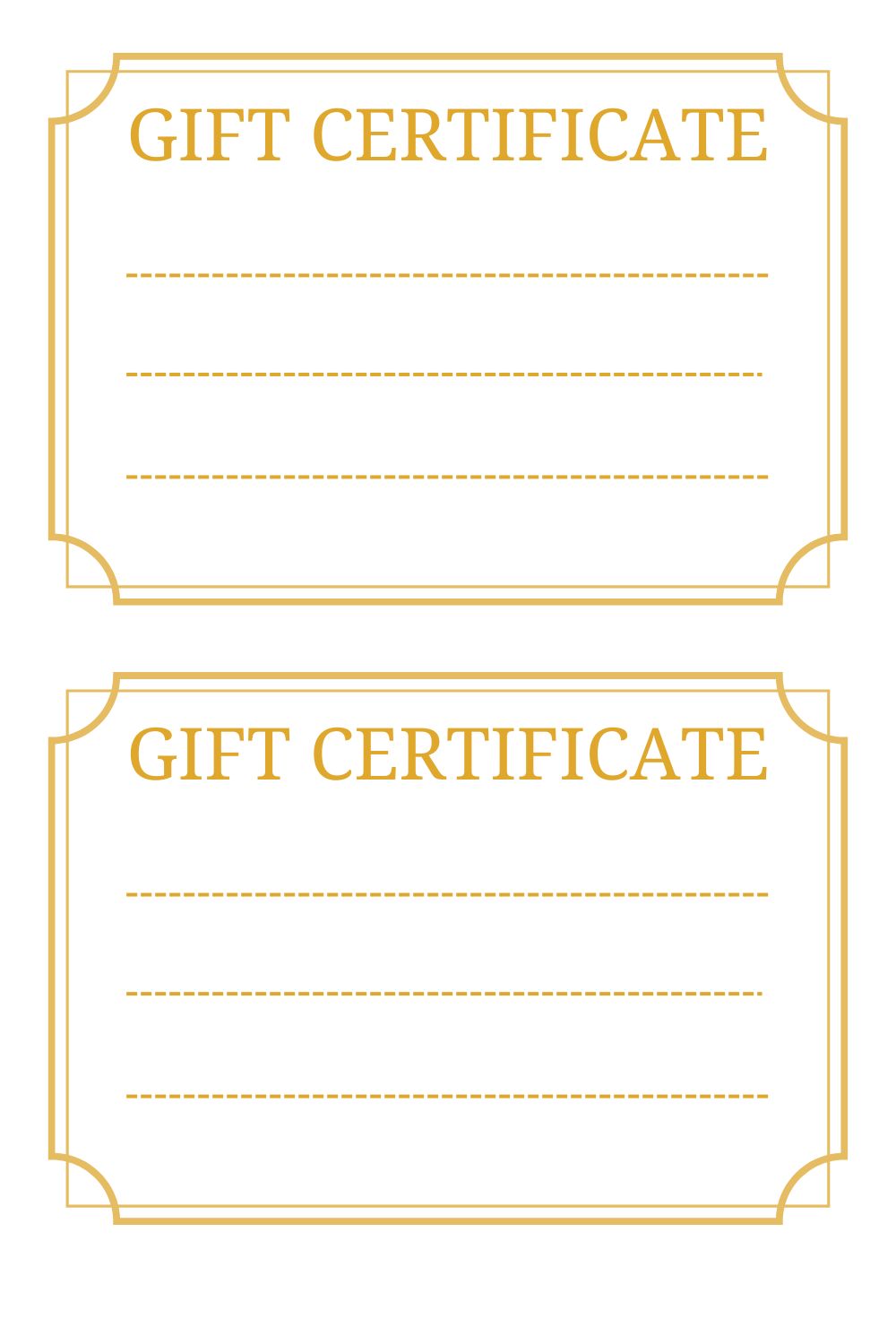Free Printable Blank Gift Certificate Templates [PDF Included ...