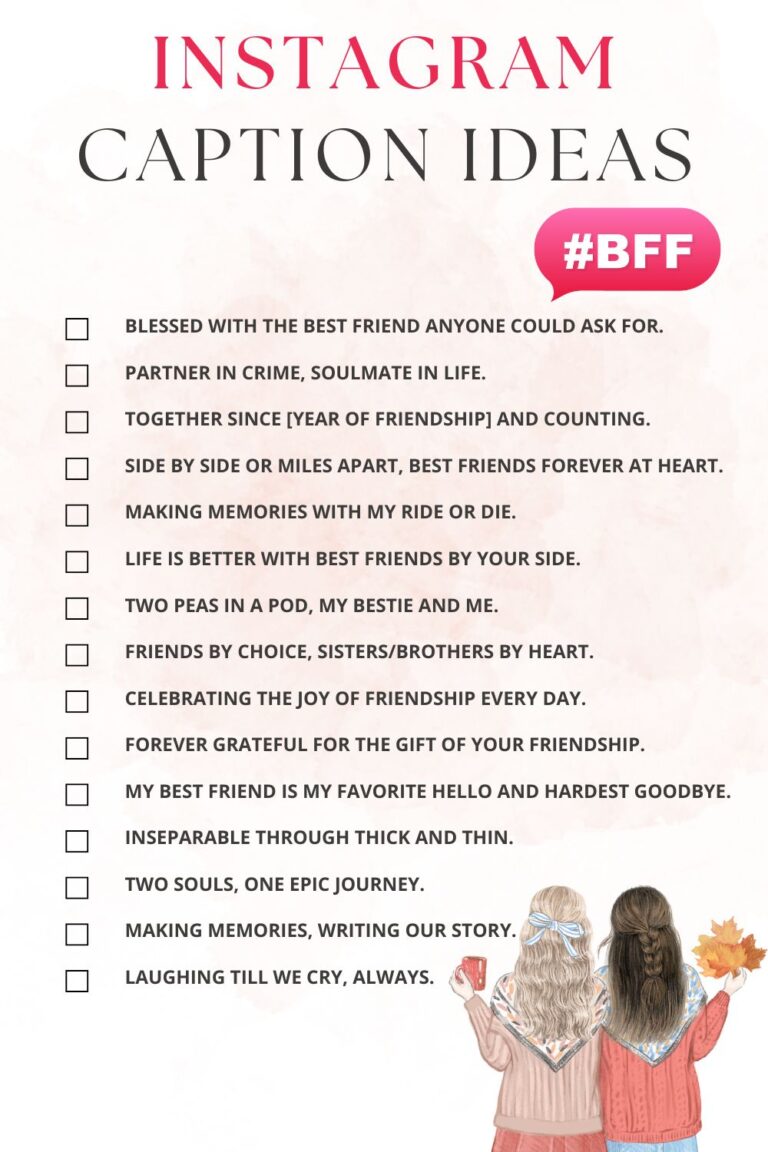 Printable List Of Instagram Caption Ideas - Printables Hub
