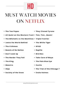 Printable List Of Awesome Movies To Watch - Printables Hub