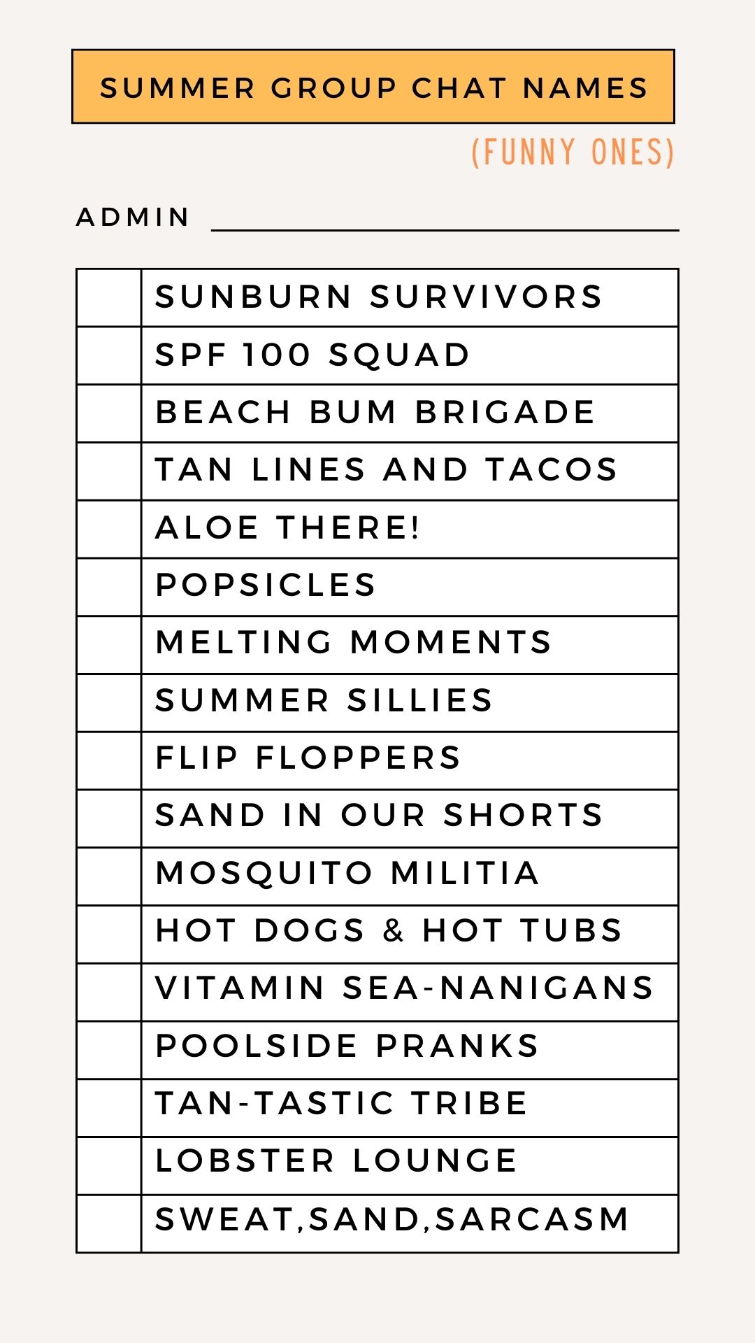 Printable Group Chat Names Lists [With PDF] - Printables Hub