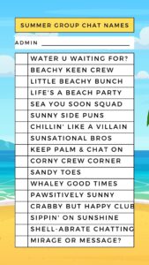 Printable Group Chat Names Lists [With PDF] - Printables Hub