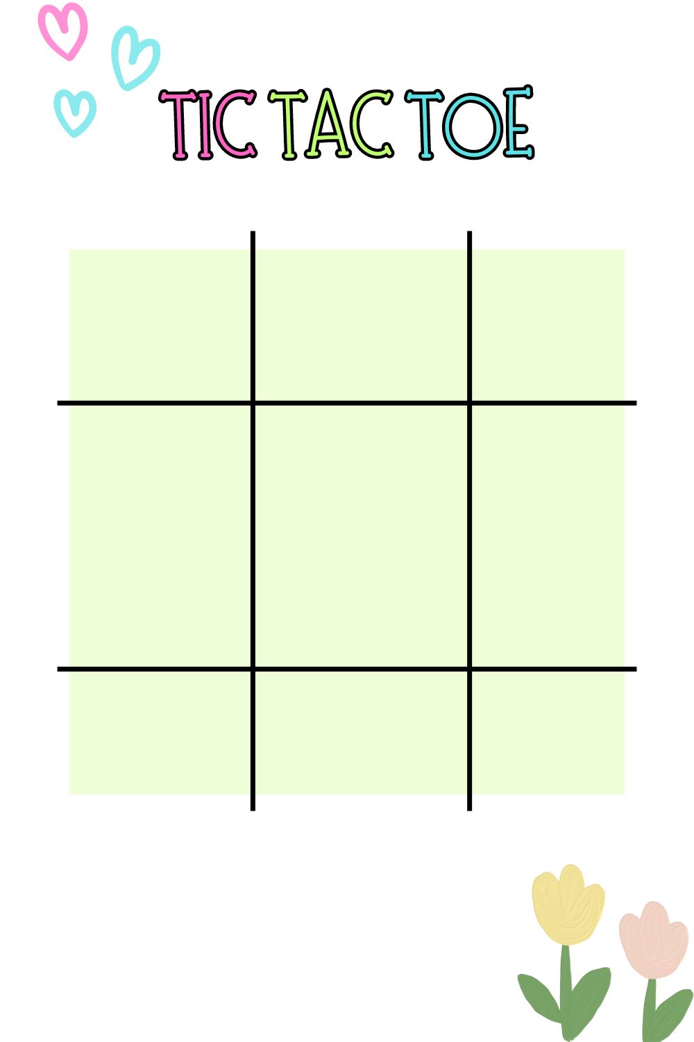 Printable Blank Tic Tac Toe Sheet Templates [PDF Included] - Printables Hub