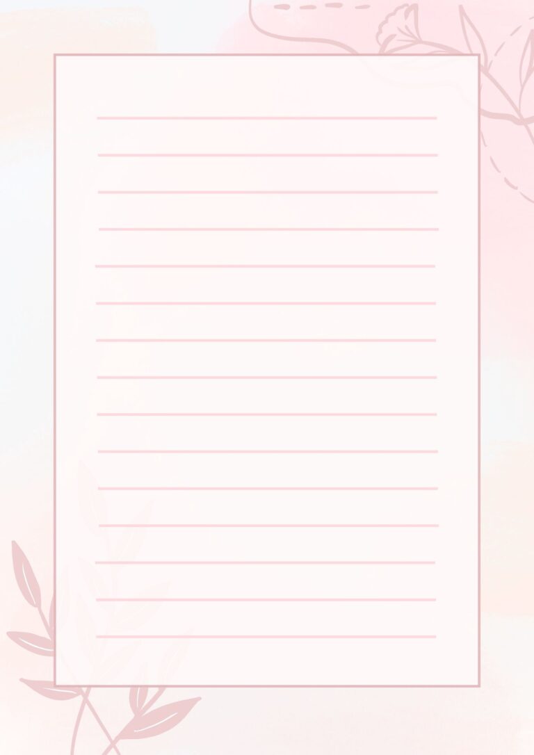 Free Printable A4 Writing Stationery/Sheets [PDF Included] - Printables Hub