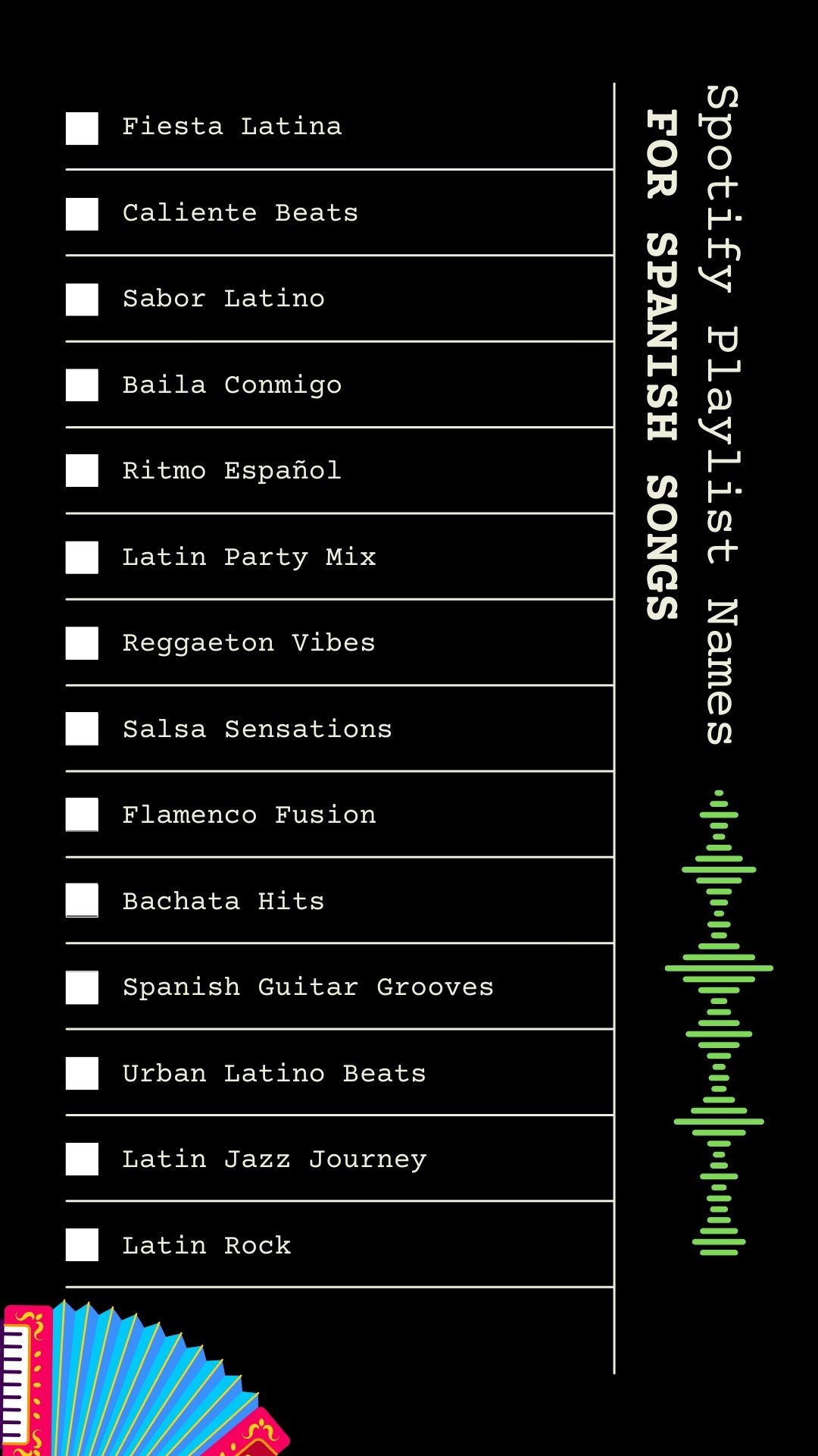 Printable Spotify Playlist Names Ideas [PDF Included] - Printables Hub