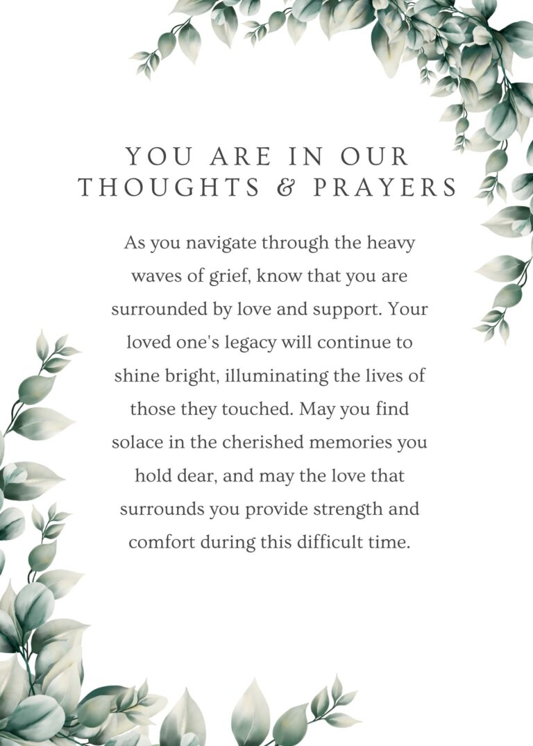 Printable Sympathy Messages Cards - Printables Hub