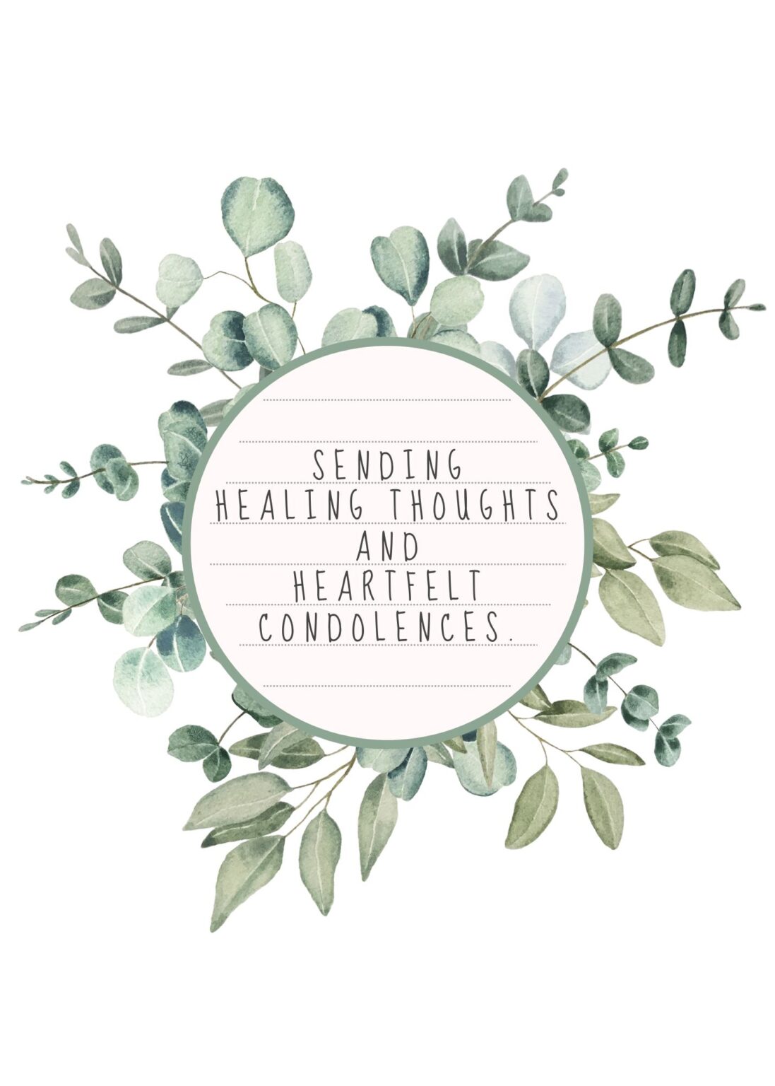 Printable Sympathy Messages Cards - Printables Hub