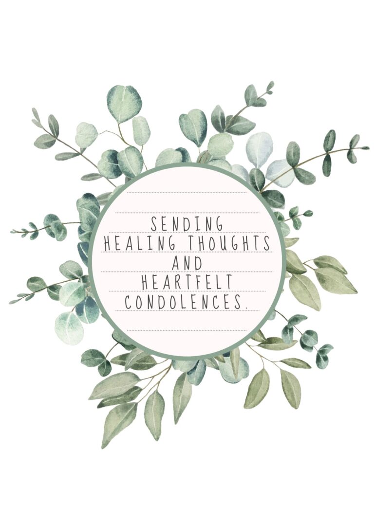 Printable Sympathy Messages Cards - Printables Hub