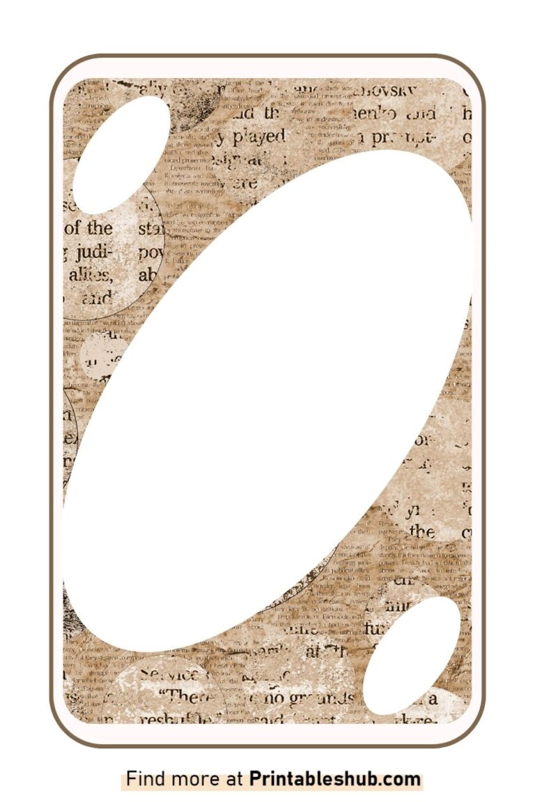 Free Printable Blank UNO Cards Template [PDF] - Printables Hub