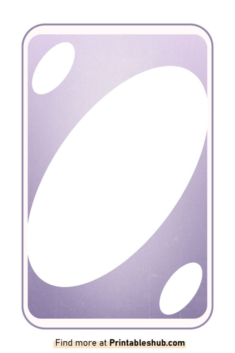 Free Printable Blank UNO Cards Template [PDF] - Printables Hub