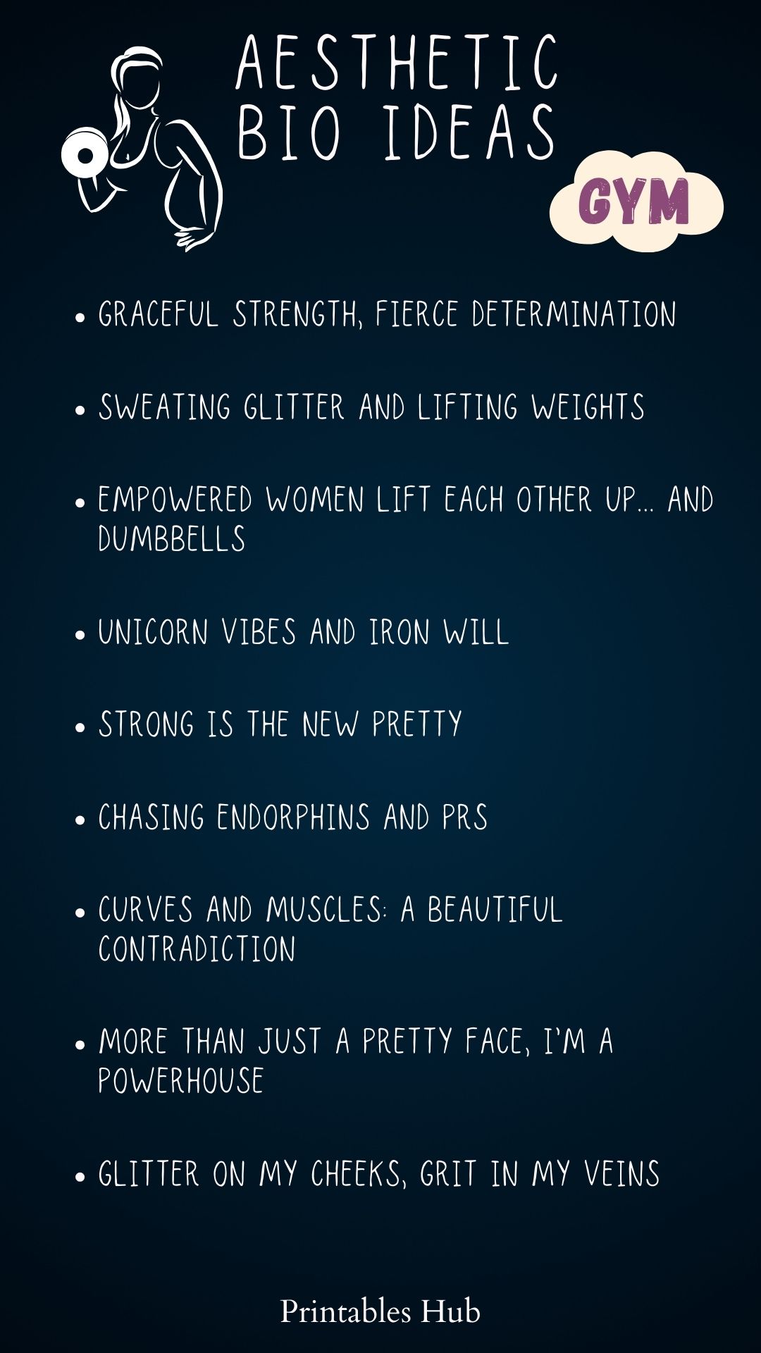 Printable List Of Aesthetic Bio Ideas [PDF Included] - Printables Hub