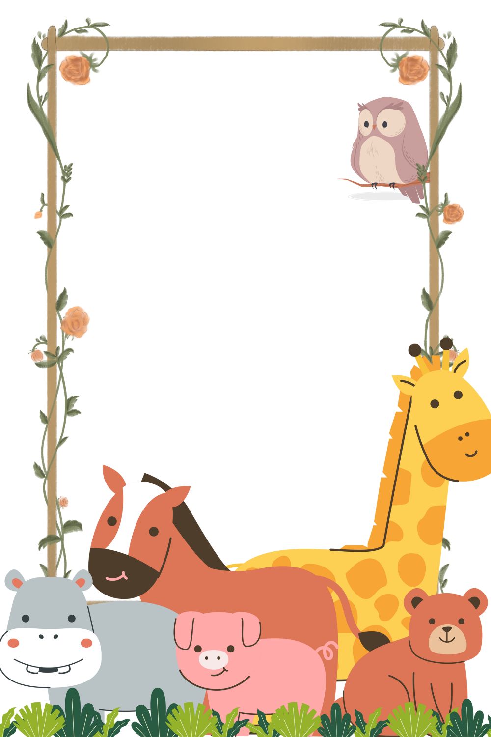 Free Printable Blank Safari Invitation Templates [PDF Included ...