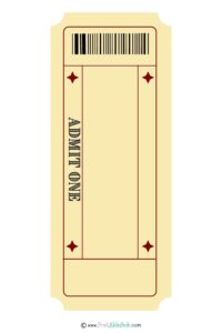 Free Printable Blank Ticket Design Templates [PDF Included ...