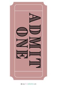 Free Printable Blank Ticket Design Templates [PDF Included ...