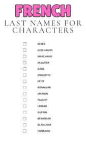 Printable List of Last Names For Characters - Printables Hub