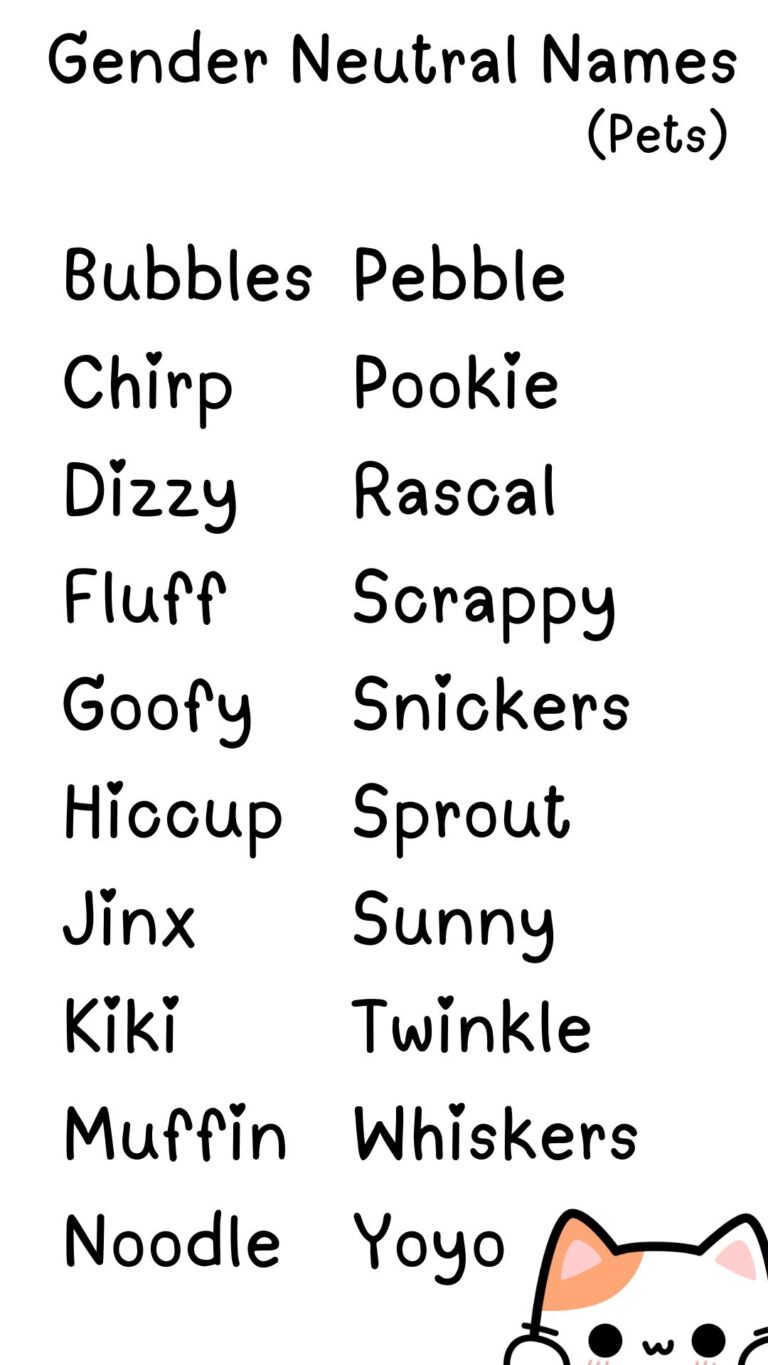 Printable List Of Gender Neutral Names - Printables Hub