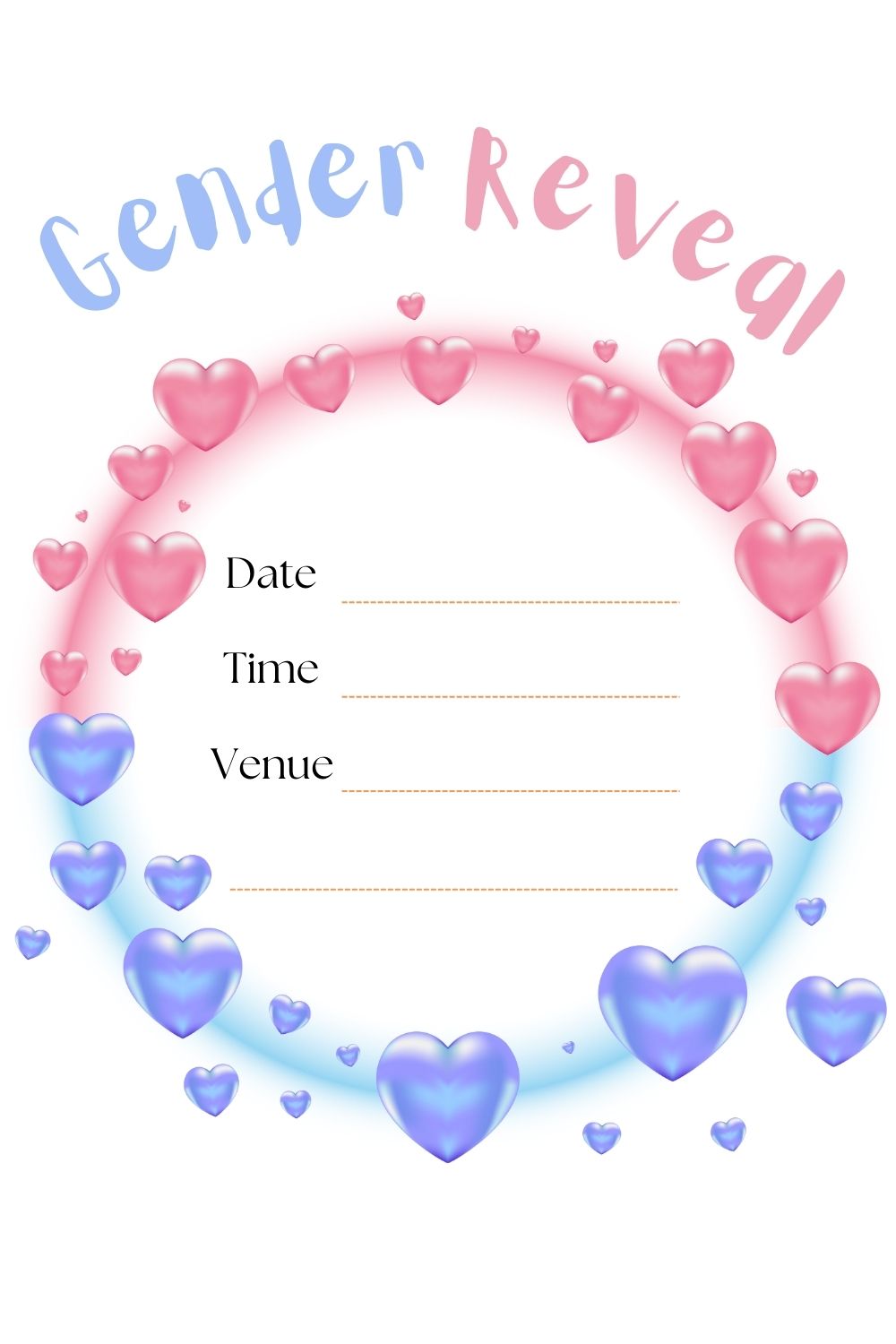 Printable Gender Reveal Invitation Templates [PDF Included ...