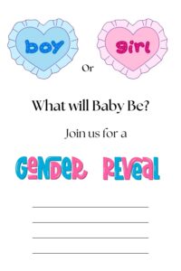 Printable Gender Reveal Invitation Templates [PDF Included ...