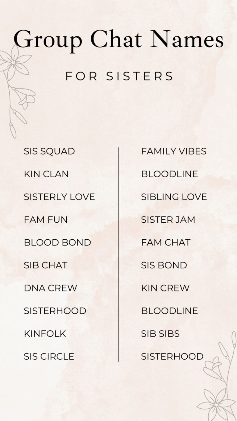 Printable Group Chat Names Lists [With PDF] - Printables Hub